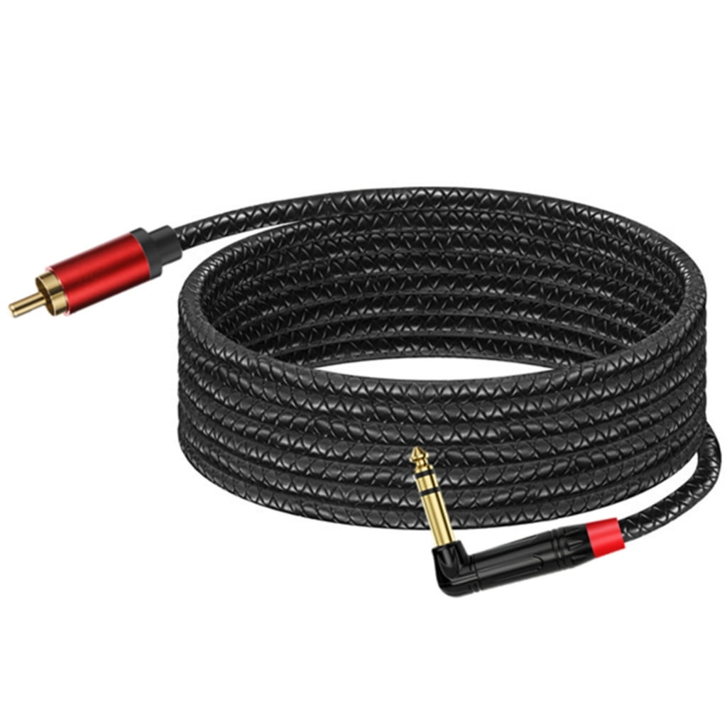 Professional 6.35mm Cable 90Degree L Shape Metal Connectors 1/4inch ...