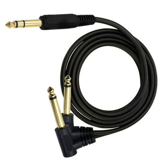 Professional 6.35mm Stereo To 2 Male Music Cable 6.35mm Splitter Wire ...