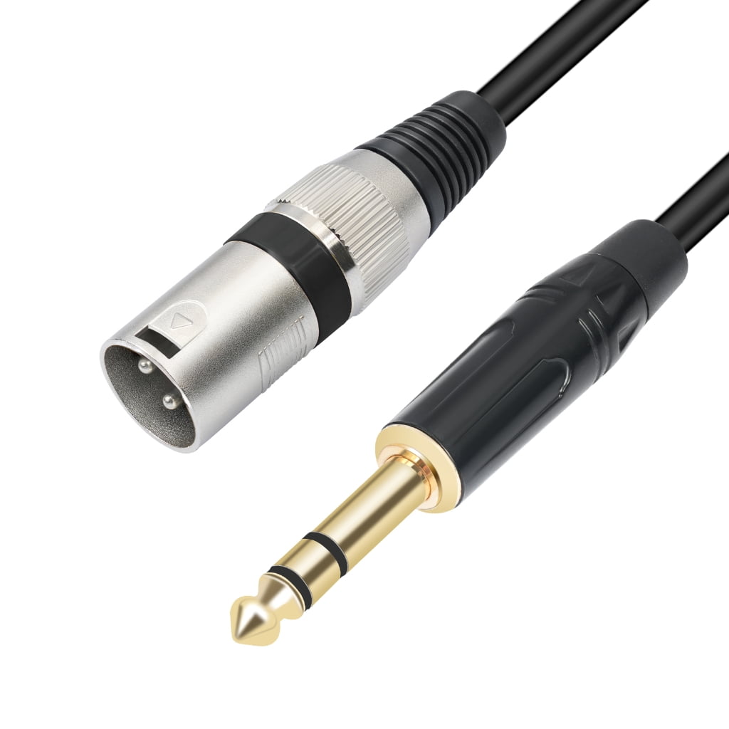 Professional 6.35mm to Kanon AUX Cable Male to Male Port Balanced ...