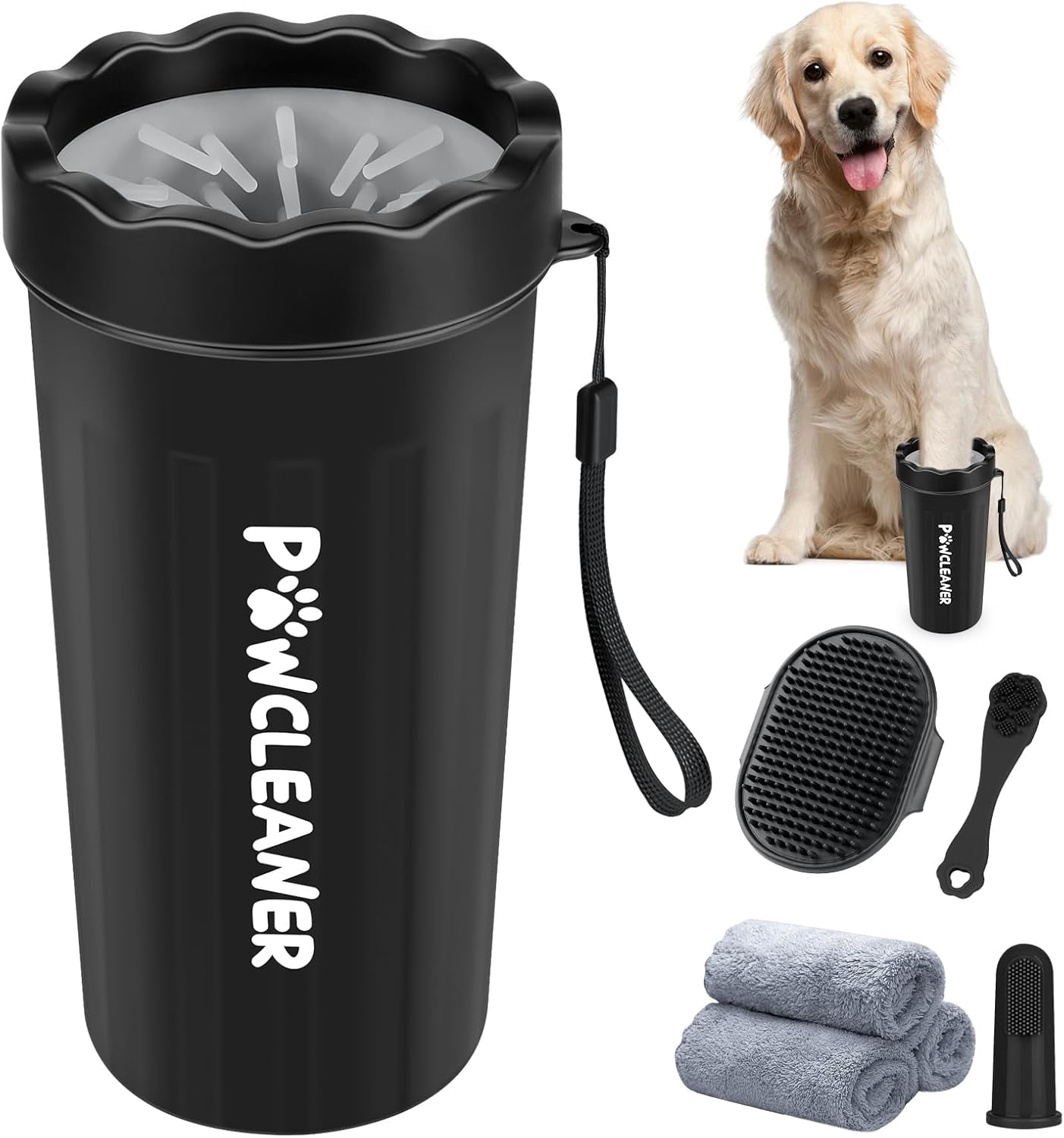 Professional 7 in 1 Dog Paw Cleaner for Dogs & Cats - Includes 1 ...