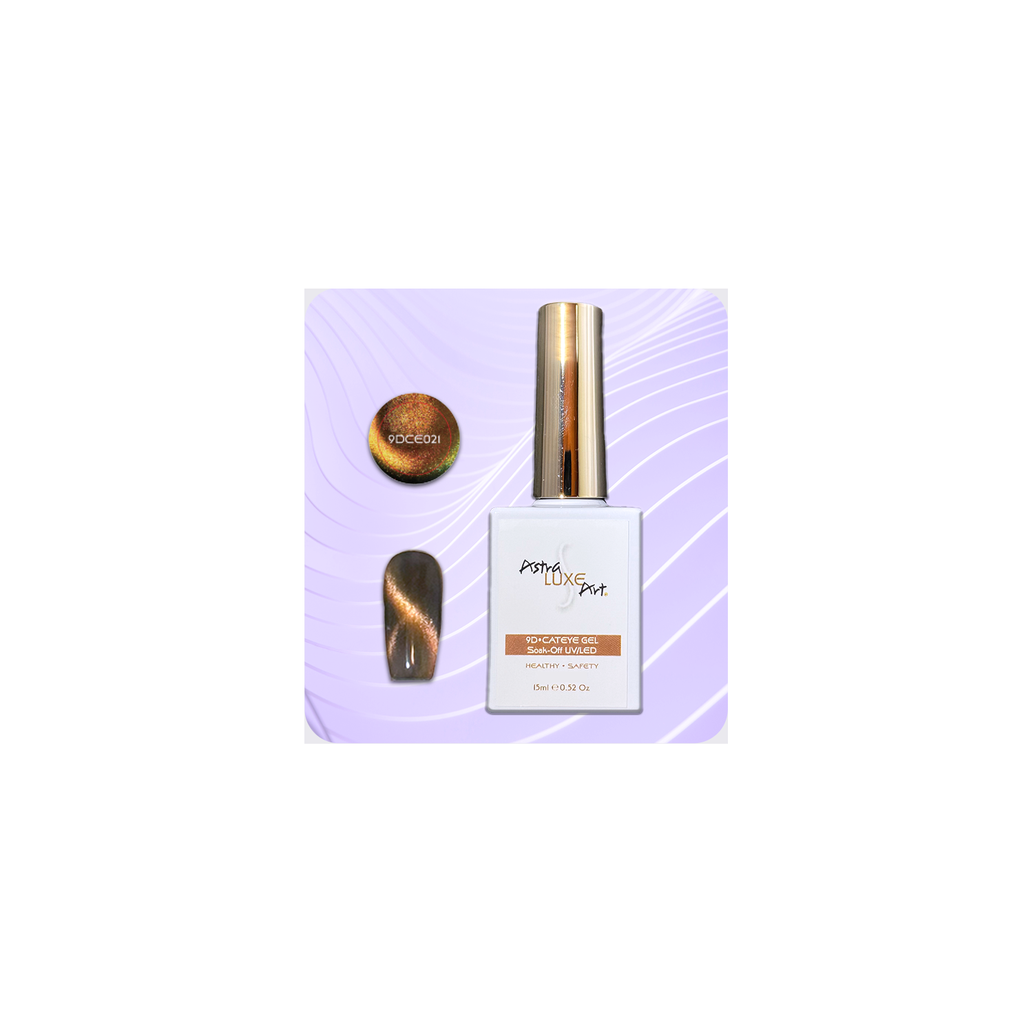 Professional 9D Cat Eye Coat UV/LED Gel 15 ml, Magnetic, Large Bottle ...