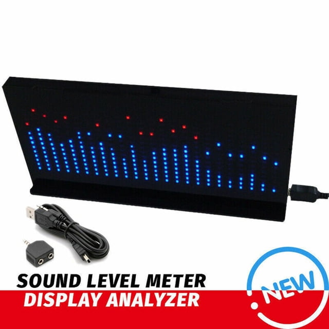 Professional AS1424 LED Music Audio Spectrum Sound Level Meter Display ...