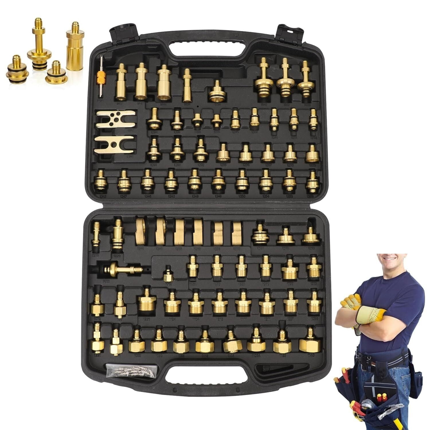 Professional Air Conditioner Leak Detector Kit 77 Pieces Car ...