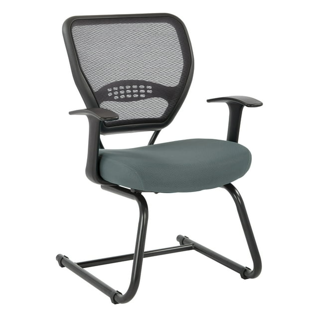 Professional Air Grid Back Visitor's Chair with Gray Mesh Back and ...