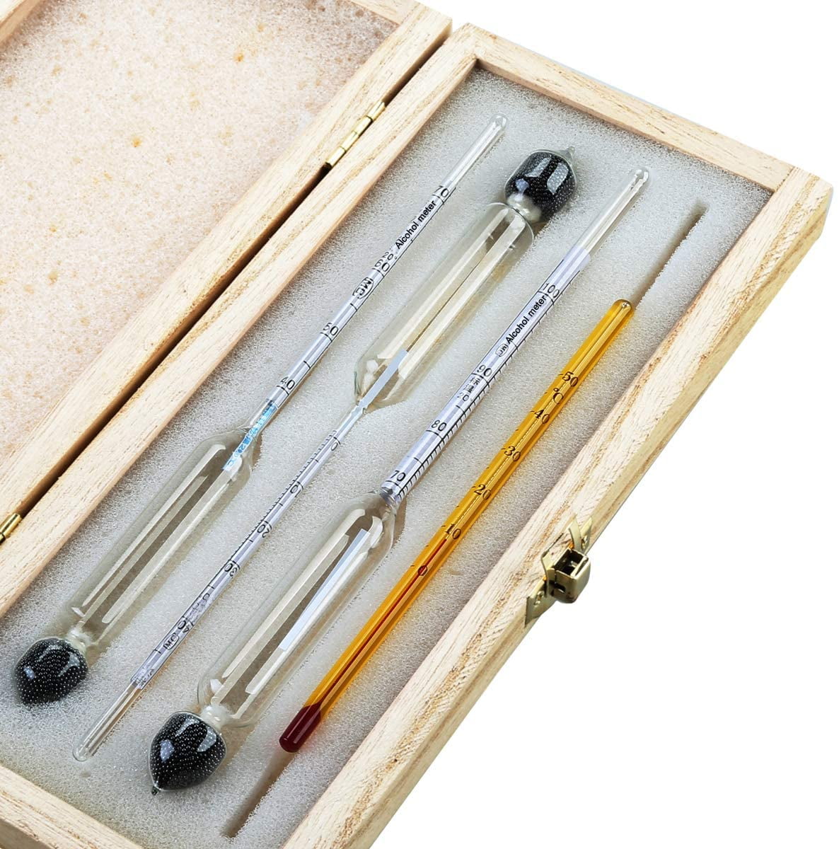 Professional Alcohol Meter - Set of 3 Hydrometers With Graduation From ...
