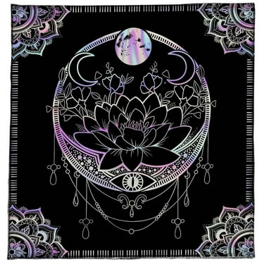 AOOOWER Altar Cloth Tarot Mat Table Cloth Square Alter Wiccan Spiritual ...