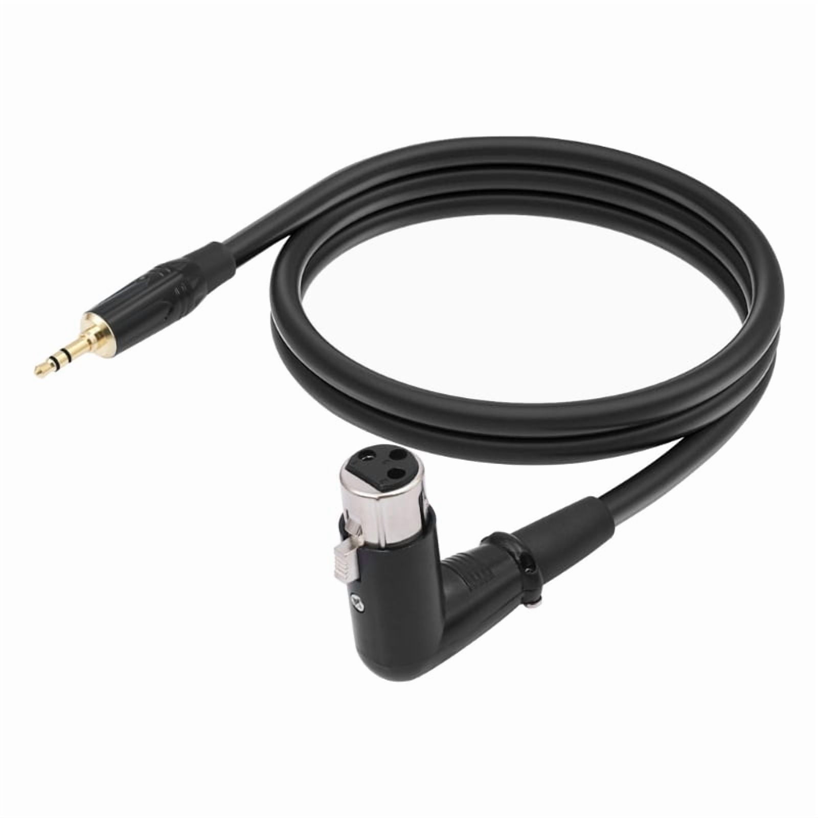 Professional Audio Cable 3.5mm TRS Straight Head to XLR Right Angle ...