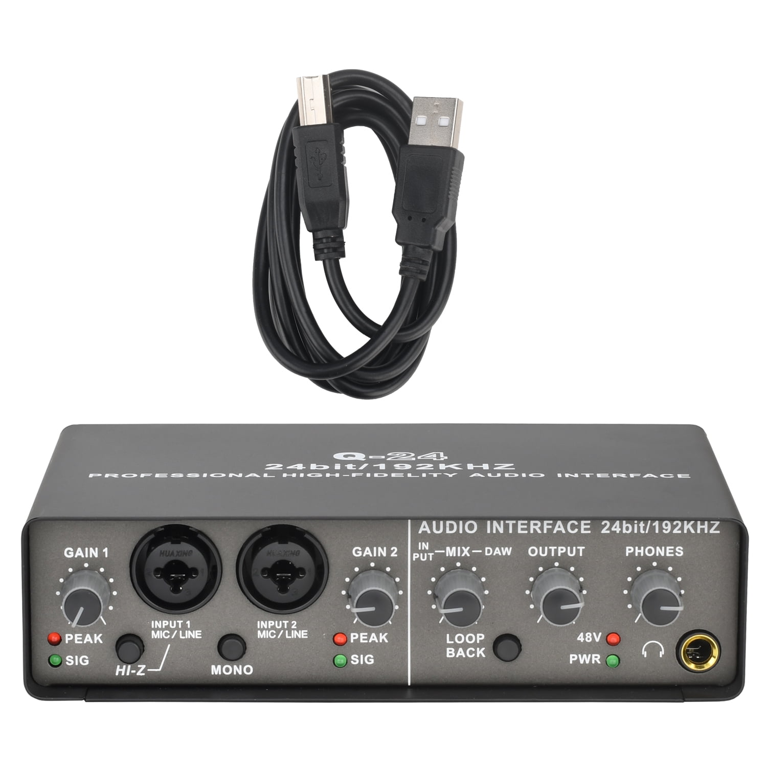 Professional Audio Interface Sound Card, with Monitoring Electric ...