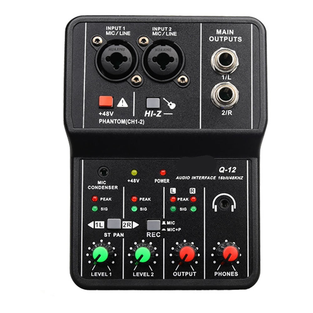 Professional Audio Mixers Sound Card with Monitor Electric Guitar Live ...