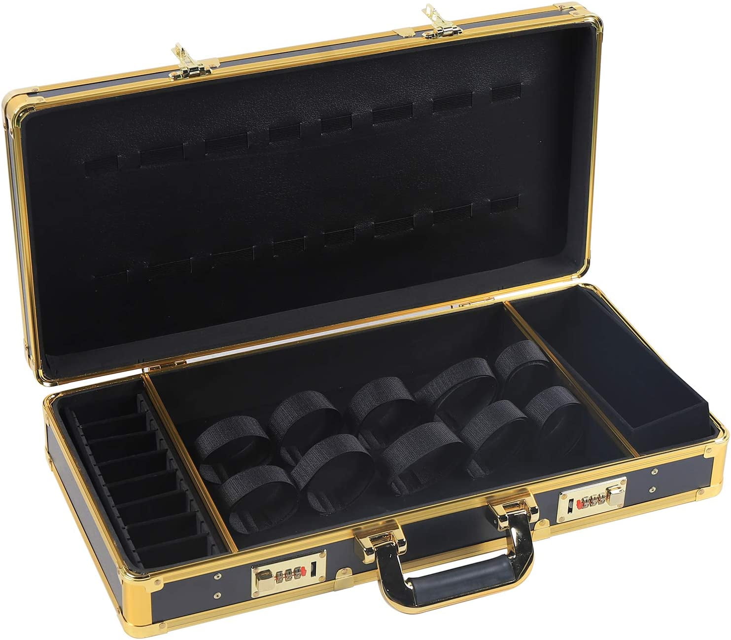 Professional Barber Box, New Aluminum Barber Box Black Carrying Case ...