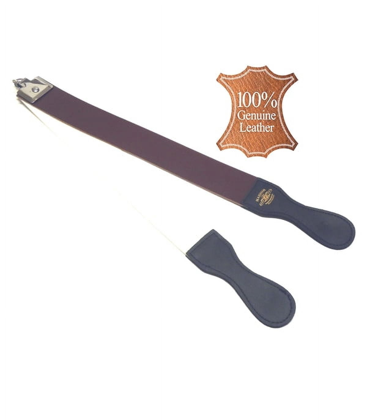 Professional Barber Leather Strop Sharpener for Straight Razors Brown ...