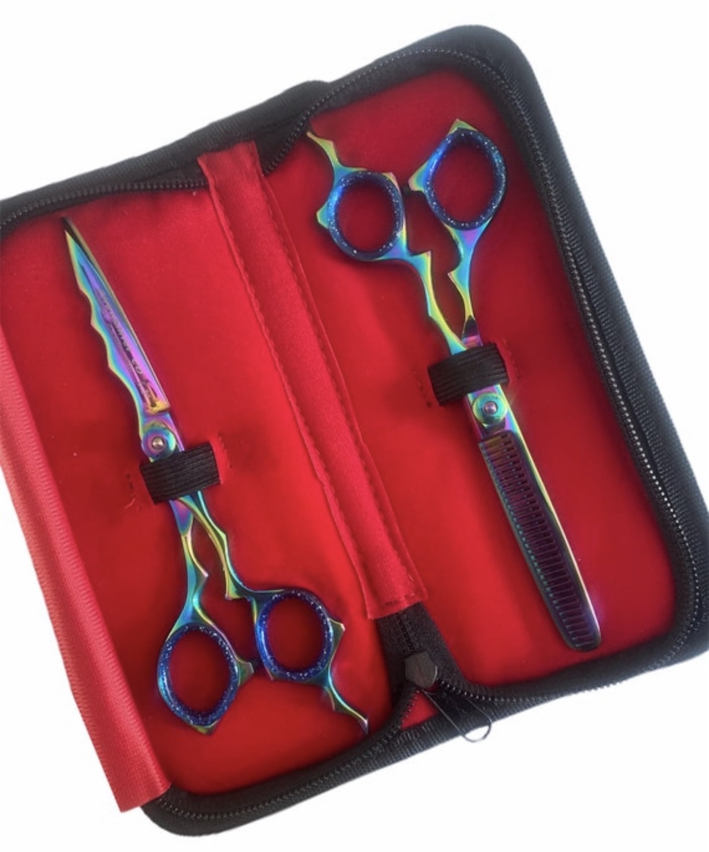 Professional Barber/Salon Scissor Hair Cutting Set-6.5"-Straight Edge ...