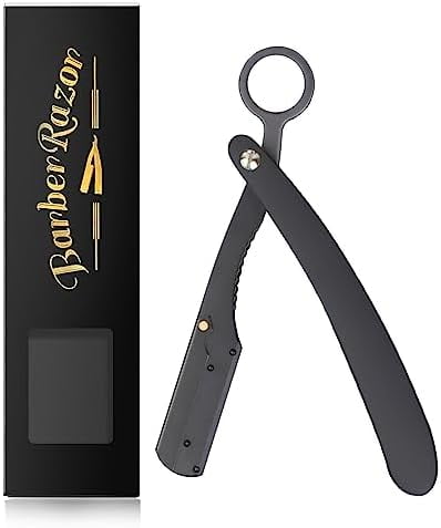 Professional Barber Straight Edge Razor, Men's Straight Shaving Razors ...