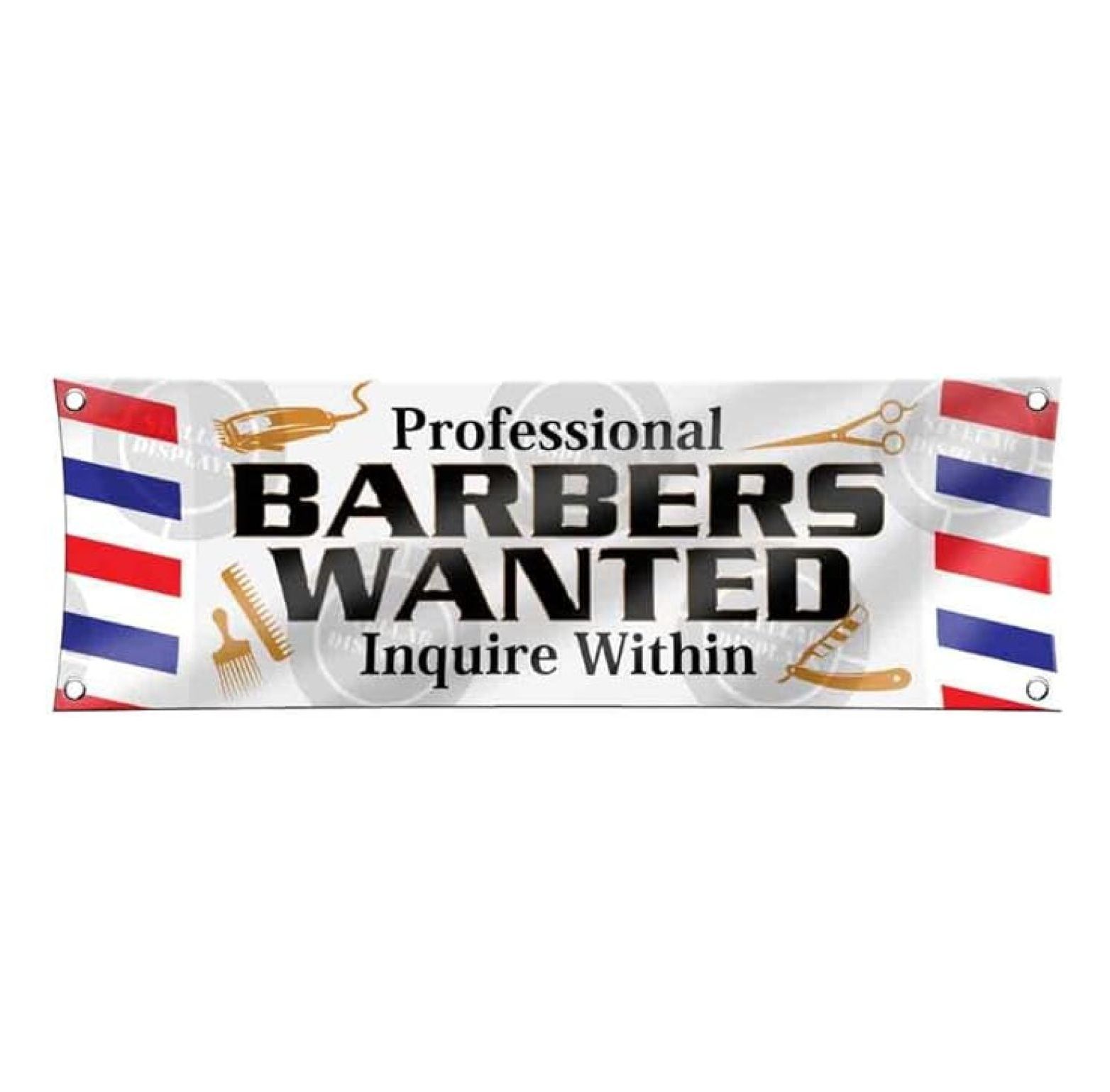 Professional Barber Wanted Banner (1ft X 3ft) Beauty Salon Employment ...