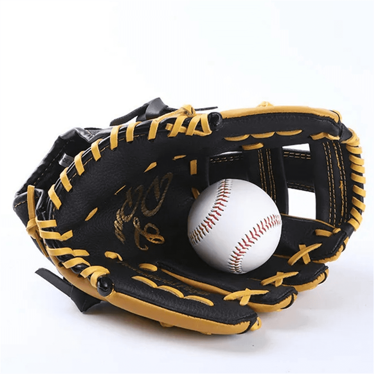 Professional Baseball Gloves Youth Adult Leather Baseball Gloves ...