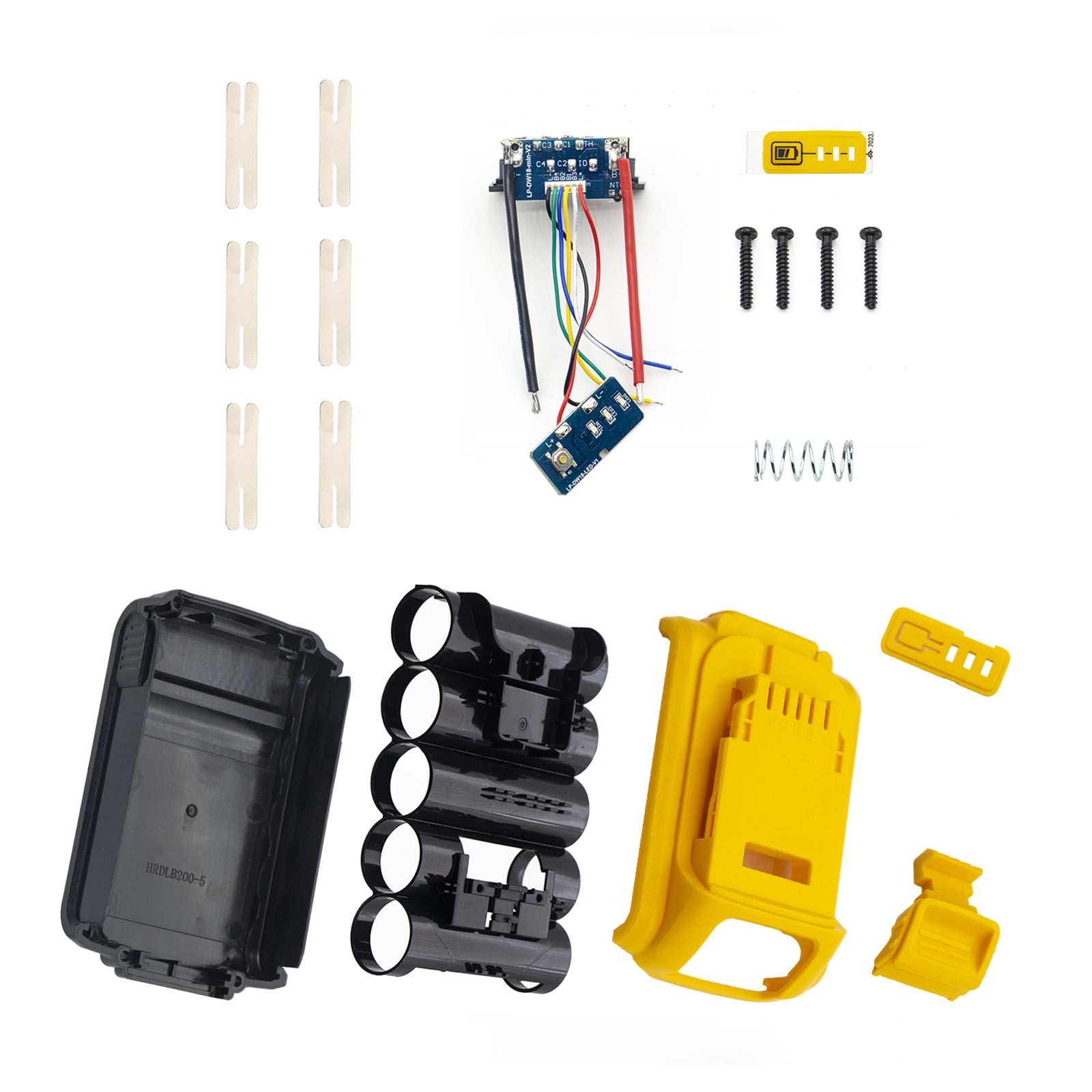 Professional Battery Pack Repair Kit for 20V Models 5 Slots for 18650 ...