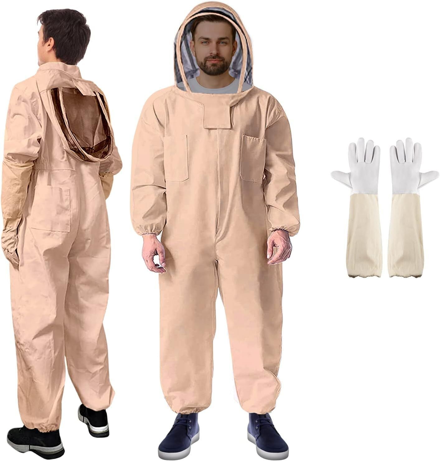 Professional Bee Suit for Men Women Polycotton Beekeeping Suit ...