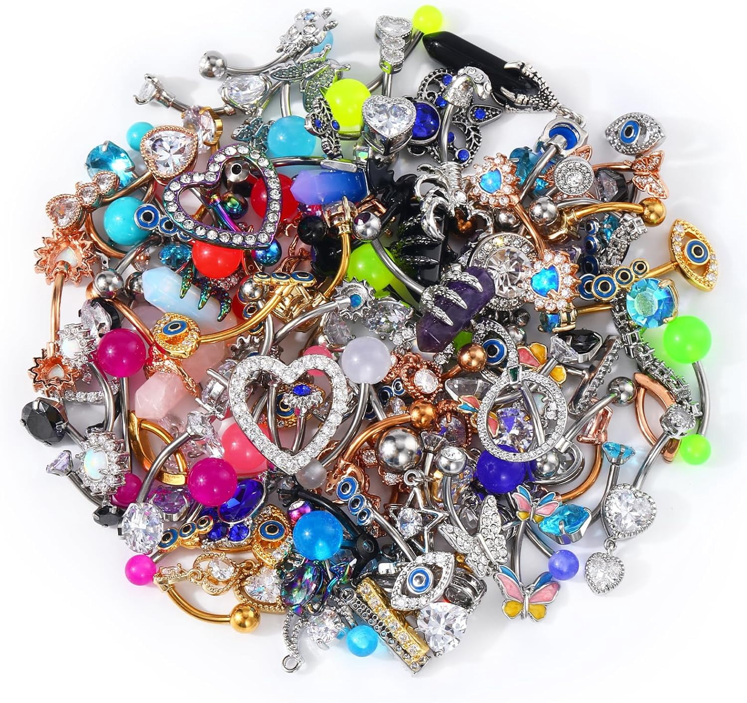 Professional Belly Luxury Button Rings, 316L Stainless Steel Belly ...