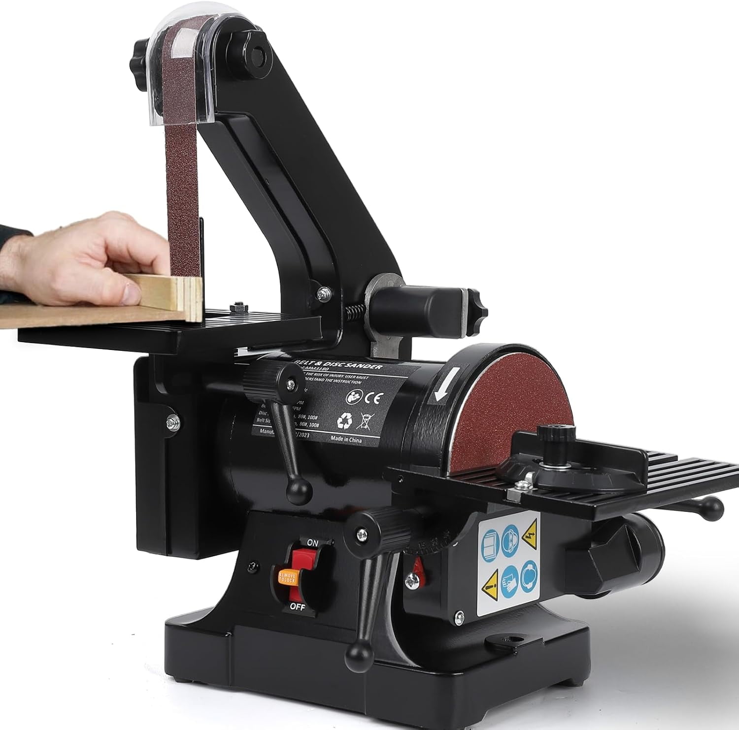 Professional Benchtop Belt Sander, 1'' x 30'' and 5'' Disc Sander ...