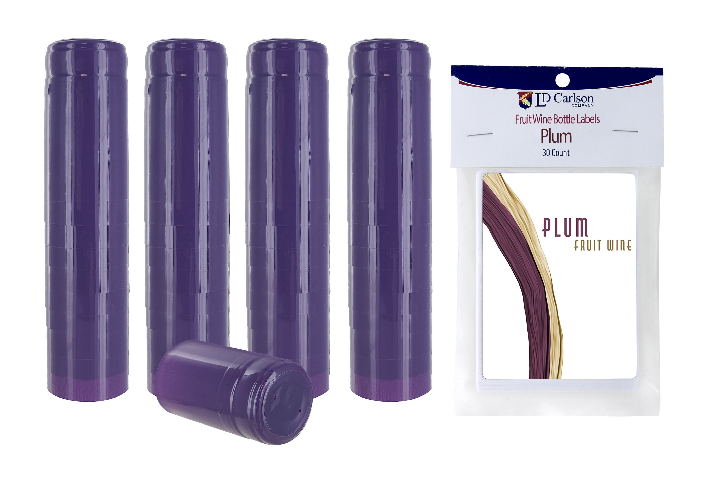 Professional Black Currant Fruit Wine Labels With Purple PVC (30 count ...