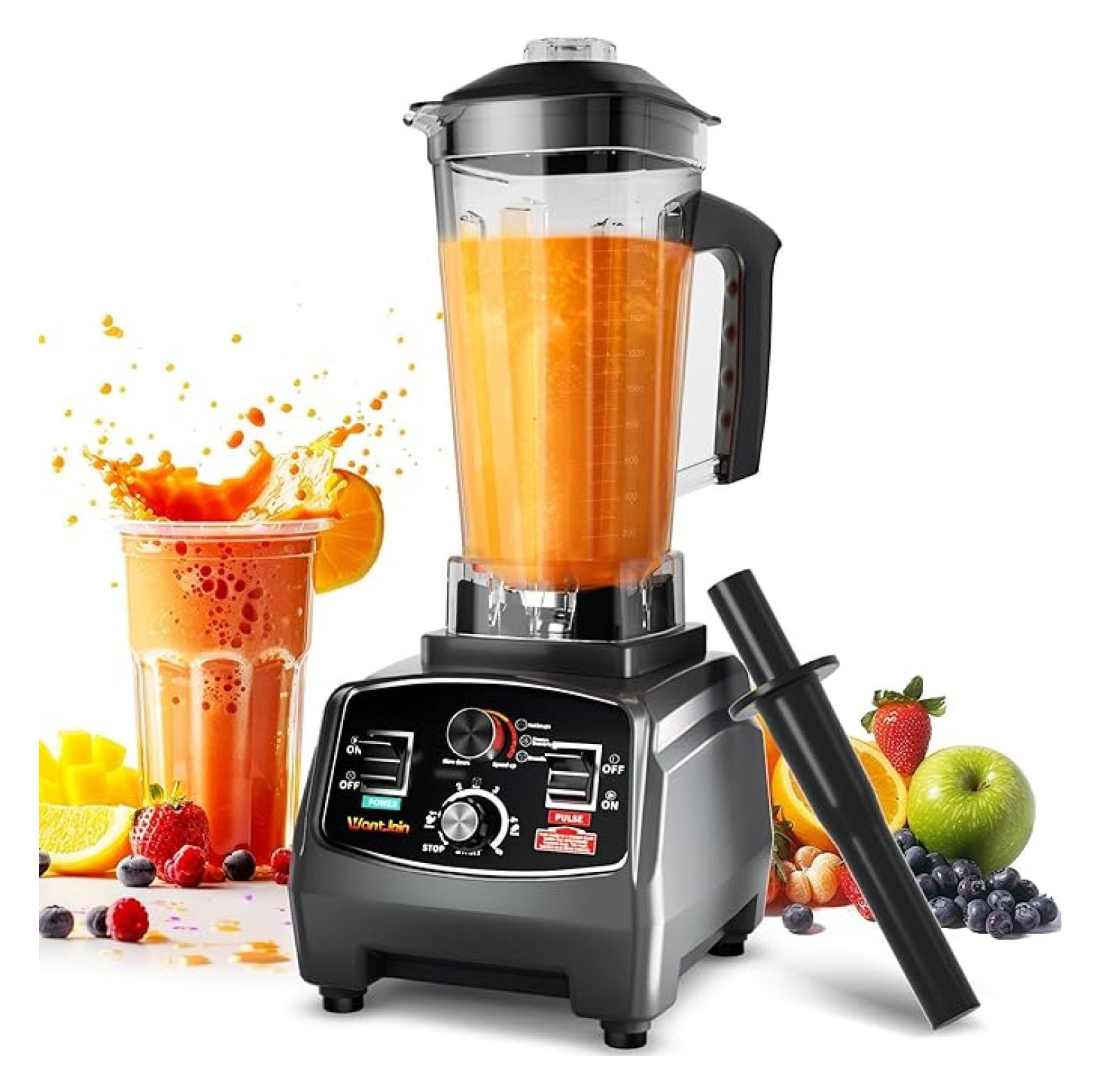 Professional Blender Countertop Blender,Blender for kitchen Max 1800W High Power Home and ...