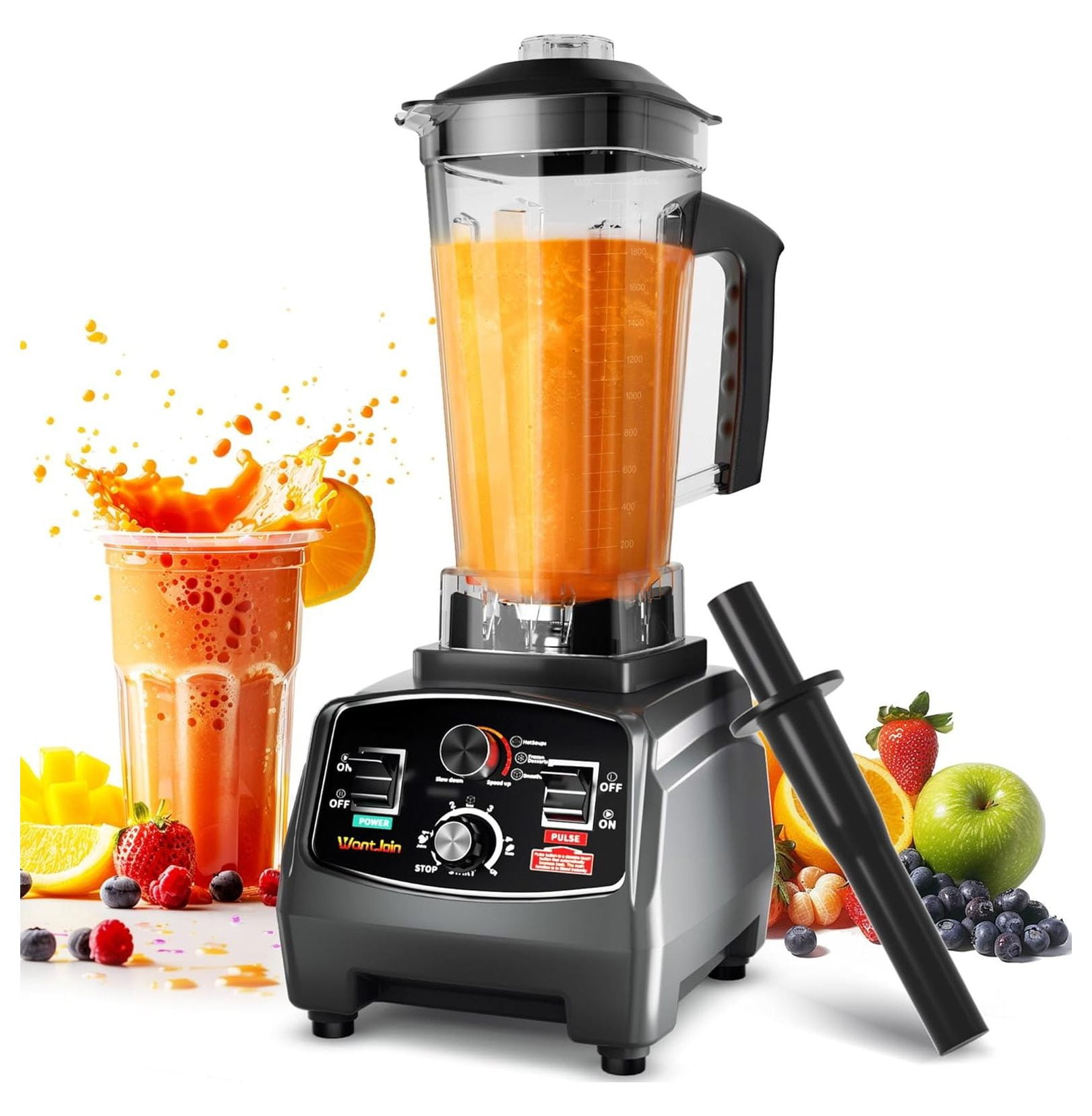 Professional Blender Countertop Blender,Blender for kitchen Max 1800W ...