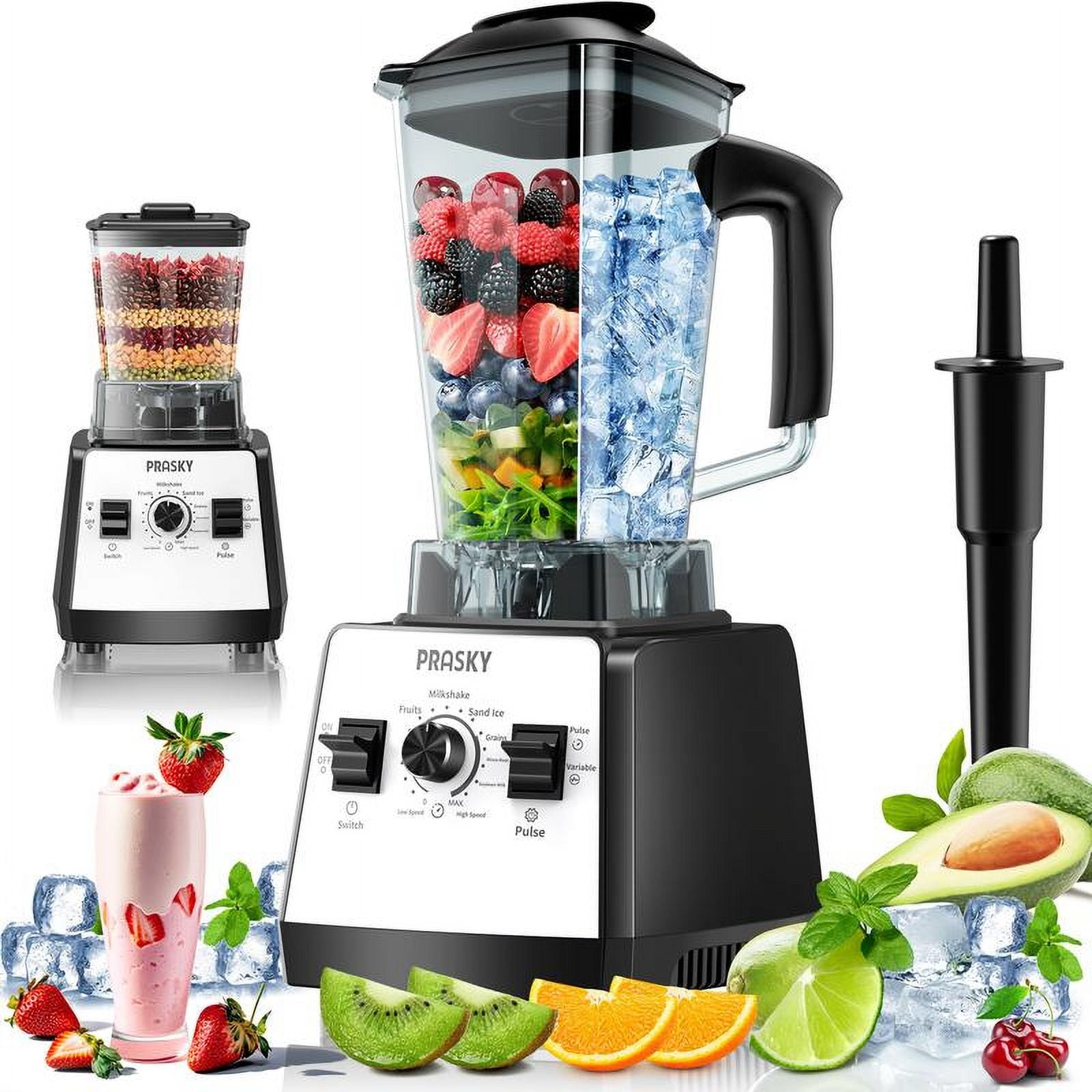Professional Blender,Kitchen for Blender 68oz BPA Free 2 Containers ...