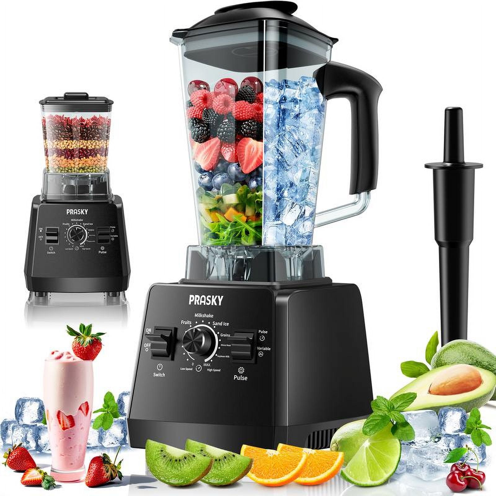 Professional Blender,Kitchen for Blender 68oz BPA Free 2 Containers ...