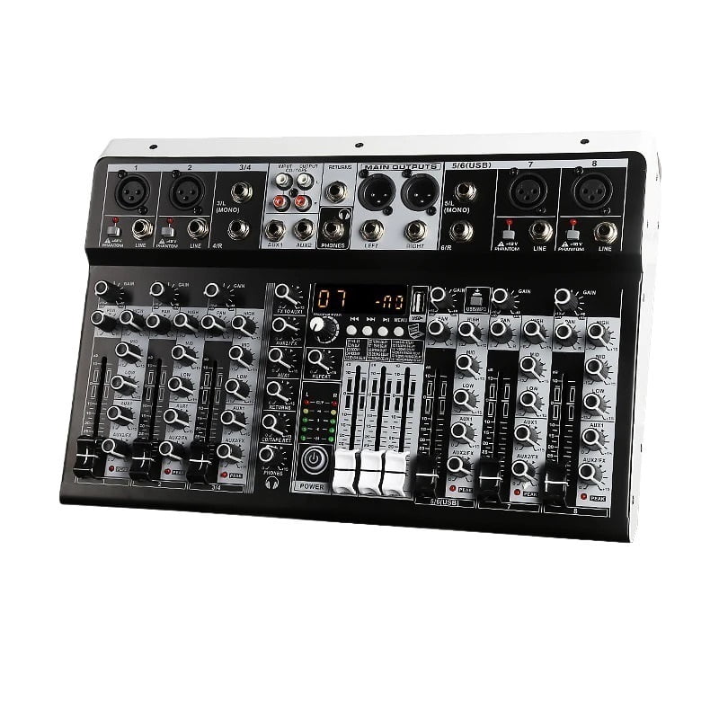 Professional Bluetooth Mixer Sound Mixing Console Interface USB Sound ...