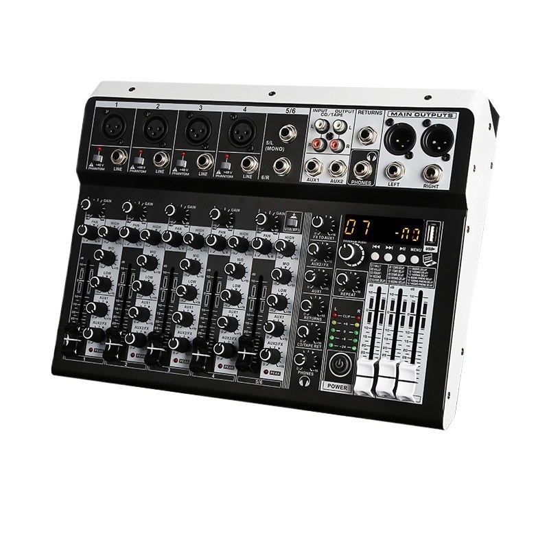 Professional Bluetooth Mixer Sound Mixing Console Interface USB Sound ...