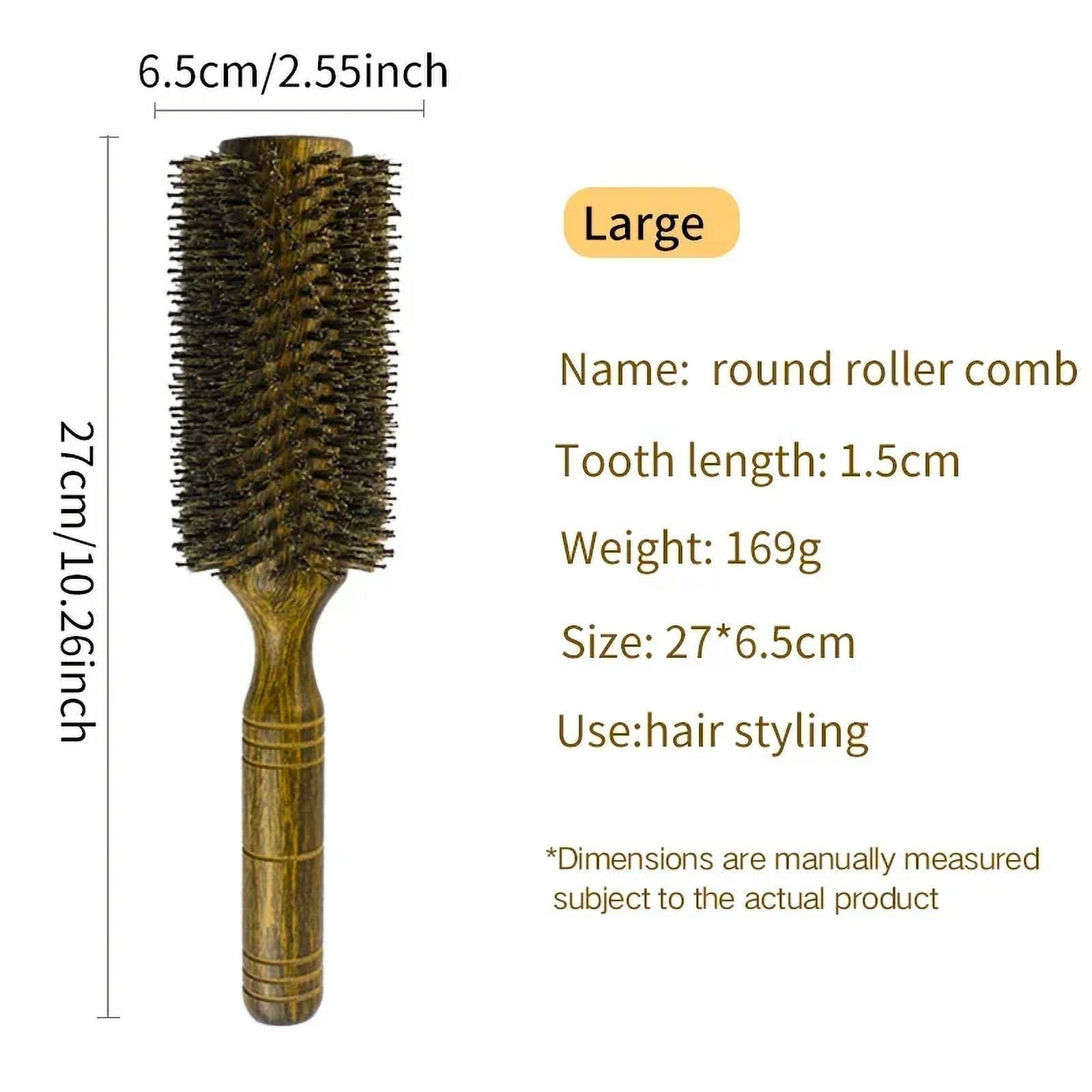 Professional Boar Bristle Round Hair Brush For Women Men Salon Hair ...