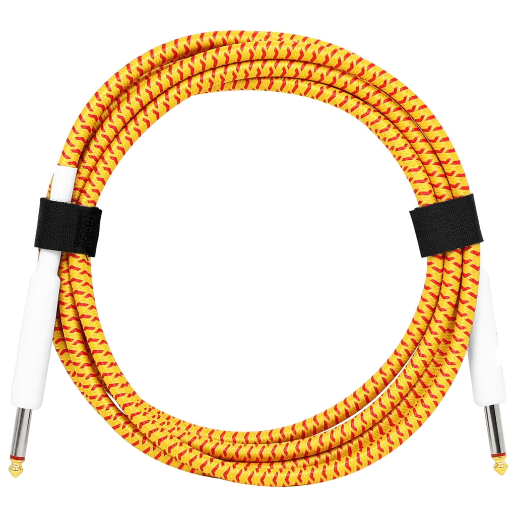 Professional Braided Shielded Guitar Cable 6.35mm Male to Male ...