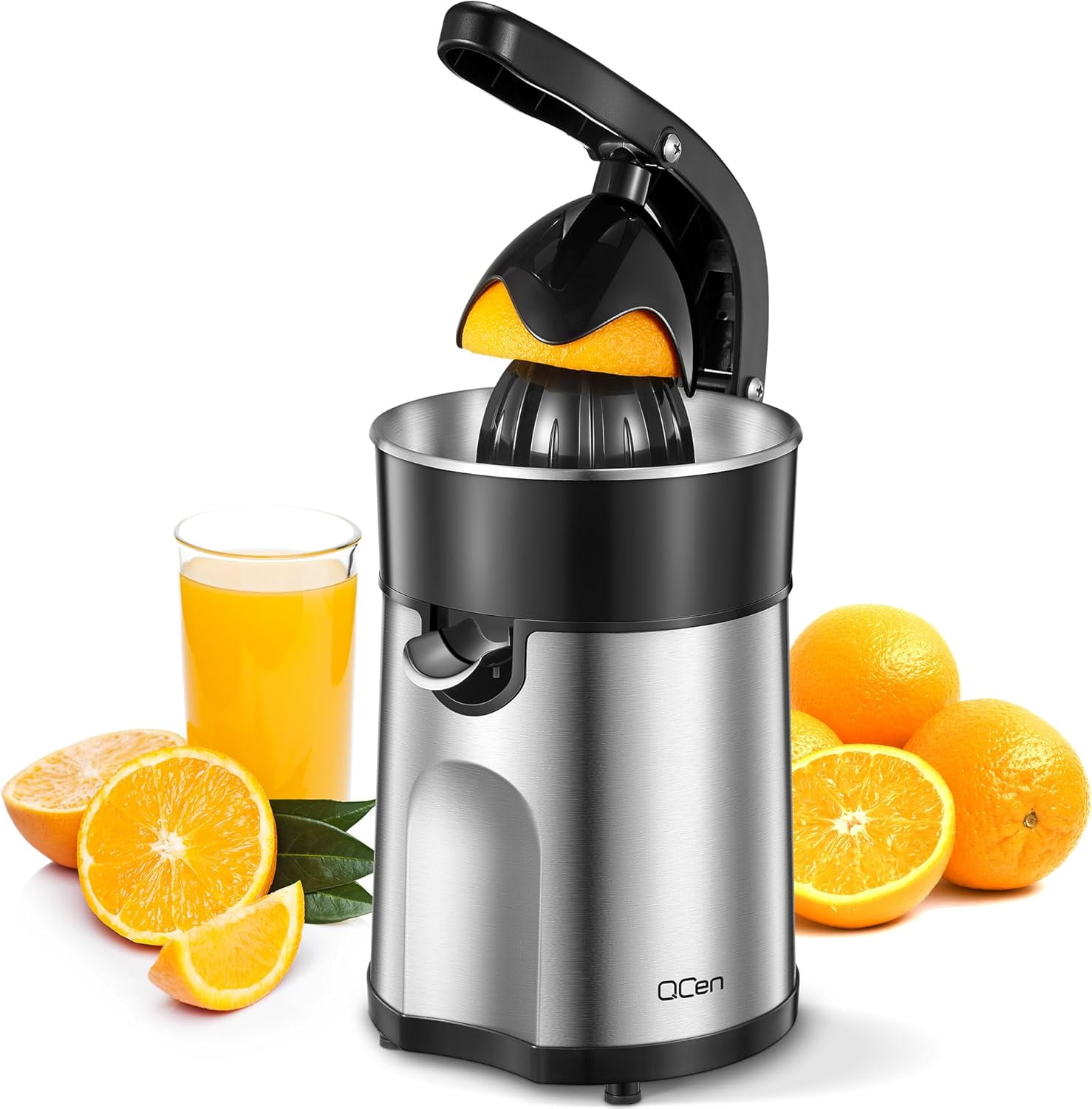 Professional Brushed Stainless Steel Electric Citrus Juicer 2 ...