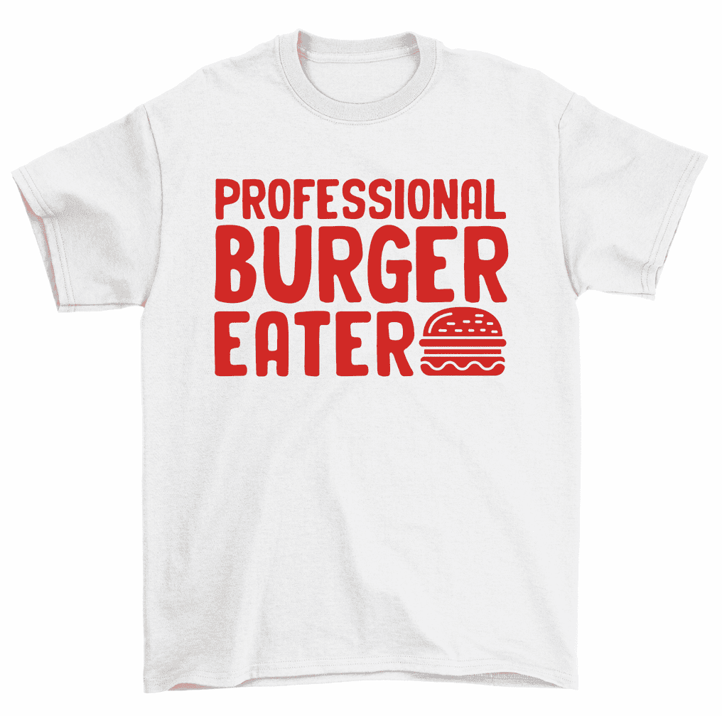 Professional Burger Eater Fast Food T-Shirt Men Women - Walmart.com