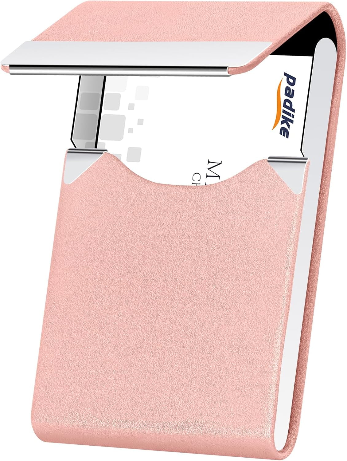 Professional Business Card Holder PU Leather Business Card Case Name ...