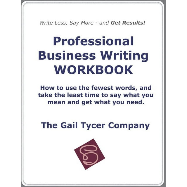 Professional Business Writing Workbook (Paperback) - Walmart.com