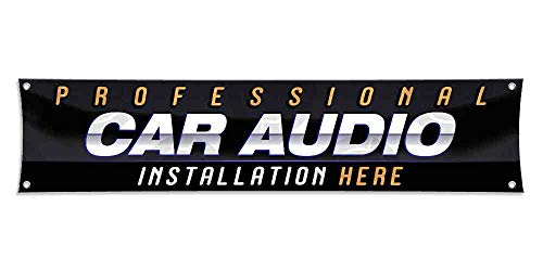 Professional CAR Audio Installation Here (3ft X 9ft) Sign Display Auto ...
