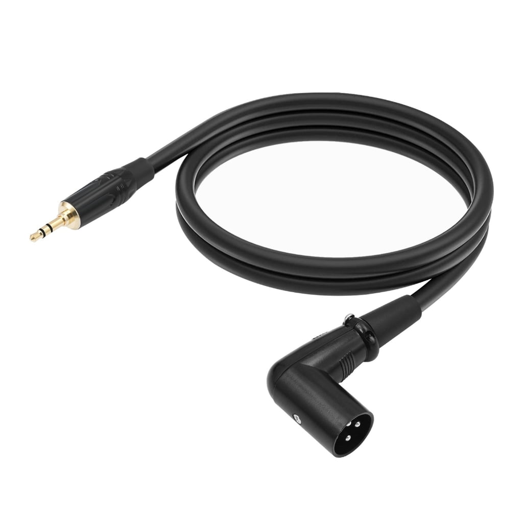 Professional Cable 3.5mm Straight Head to 3Pin Right Angled Connectors ...