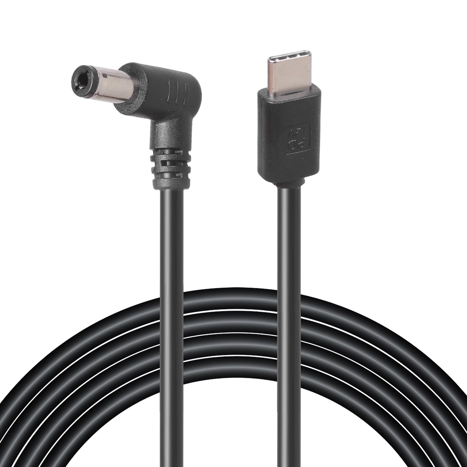 Professional Cable USB C To 5.5x2.5mm 90 Degree Angled Connectors 9V ...