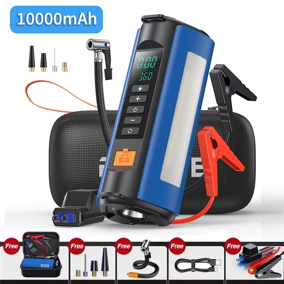 Professional Car Battery Starter Power Bank 2000A Jump Starter Portable ...