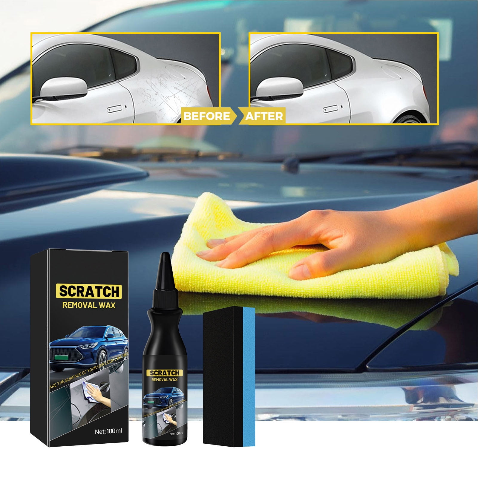 Professional Car Scratch Repair Paste,Hydrophobic Coating Restores ...