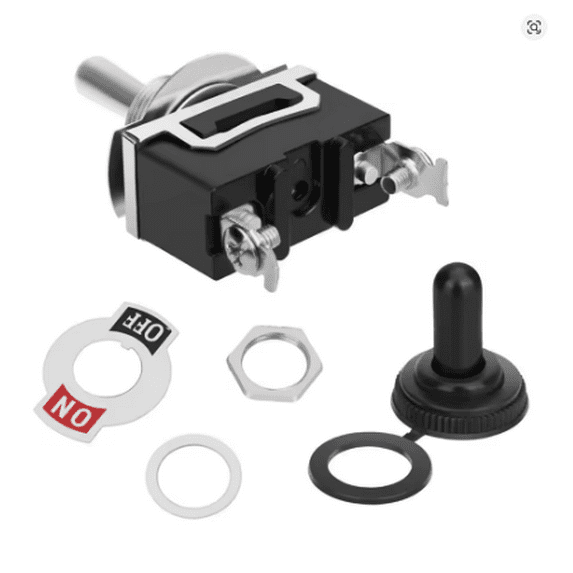 Professional Car Toggle Switch with Waterproof Cap, ON/Off 2 Position ...