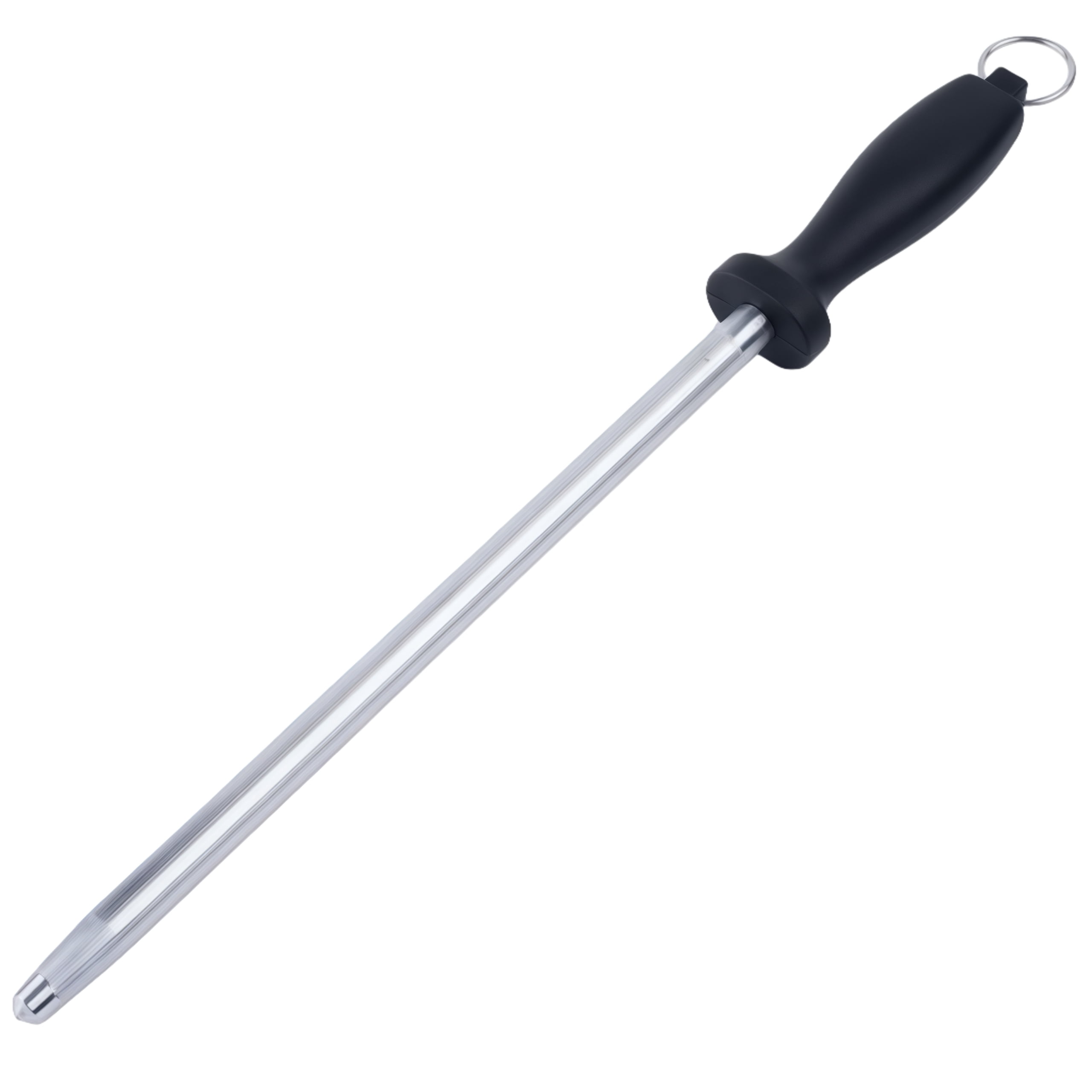 Professional Carbon Steel Black Sharpening Steel 12 Inch Knife ...