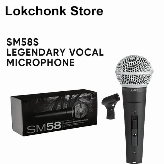 Professional Cardioid Dynamic Microphone - Studio & Stage Vocal Mic ...