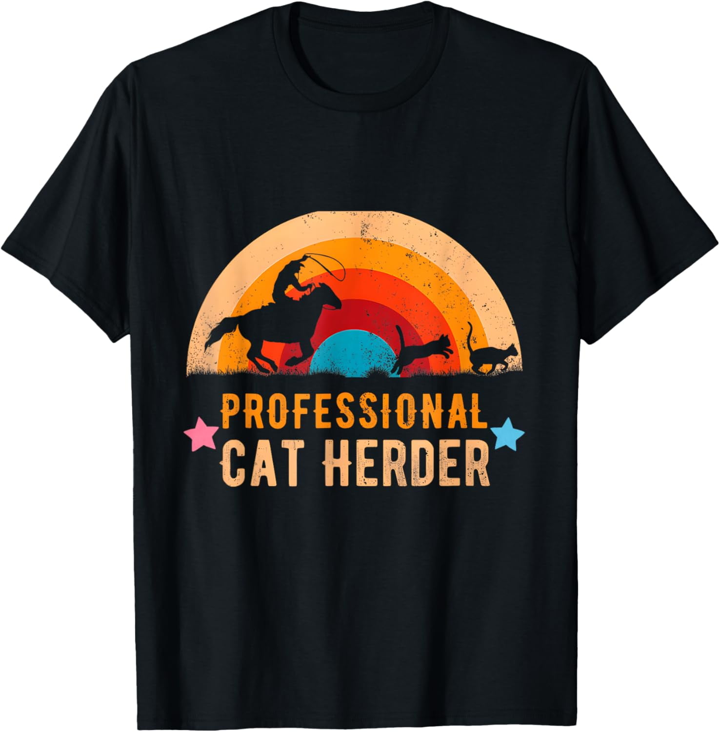 Professional Cat Herder.who Makes Herding Cats Look Easy T-Shirt ...