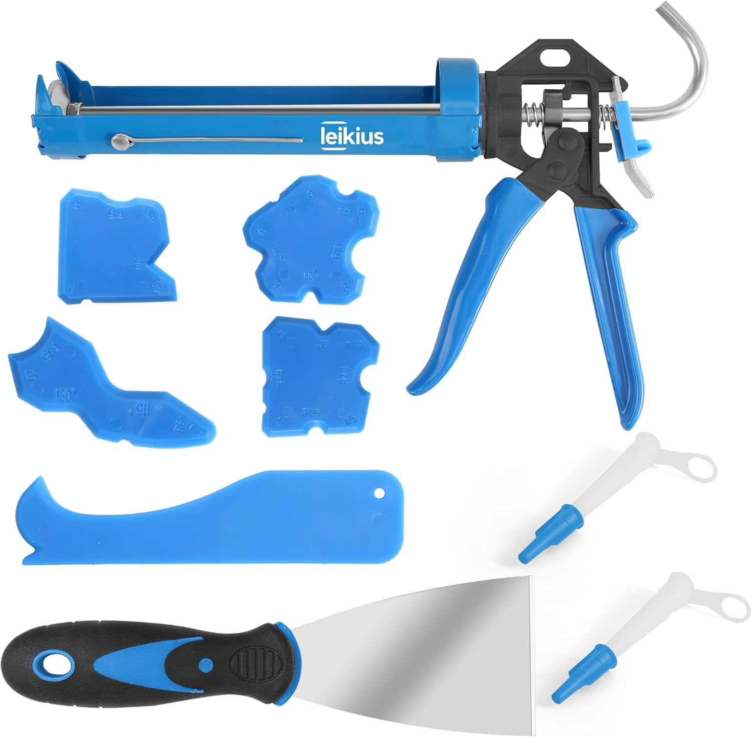 Professional Caulk Guns, Heavy Duty Caulking Gun,Thrust Ratio 14:1,No ...