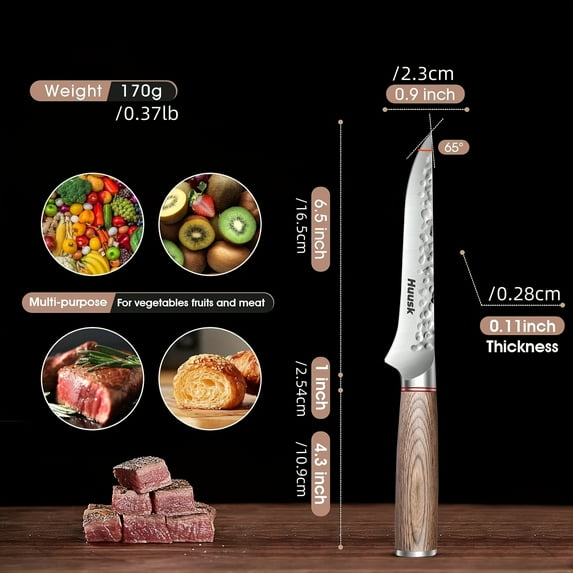 Professional Chef Knife Set - Hand-Forged High-Carbon Damascus-Like ...