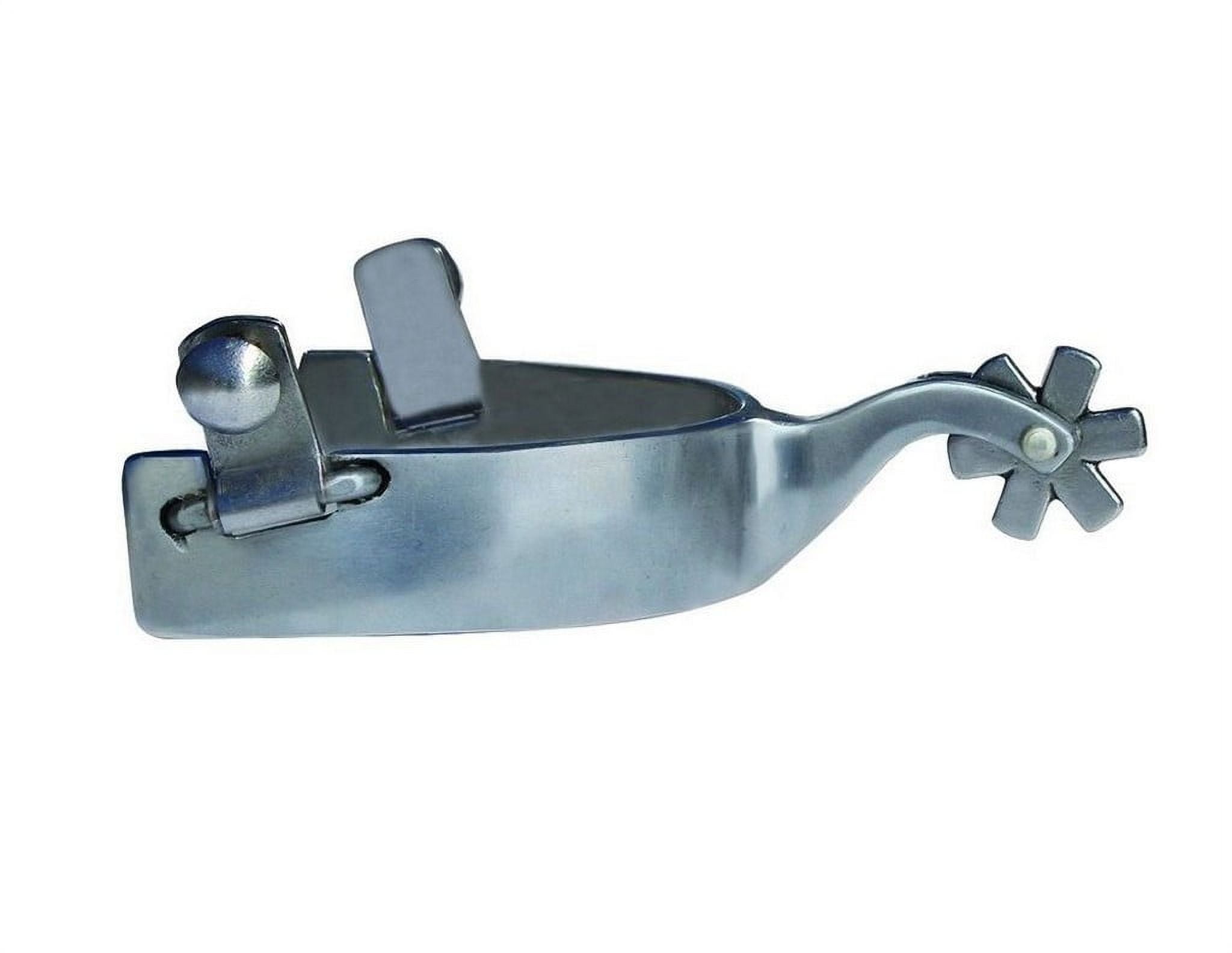 Professional Choice Polished Steel Western Cowhand Spurs 6 Point Rowel ...