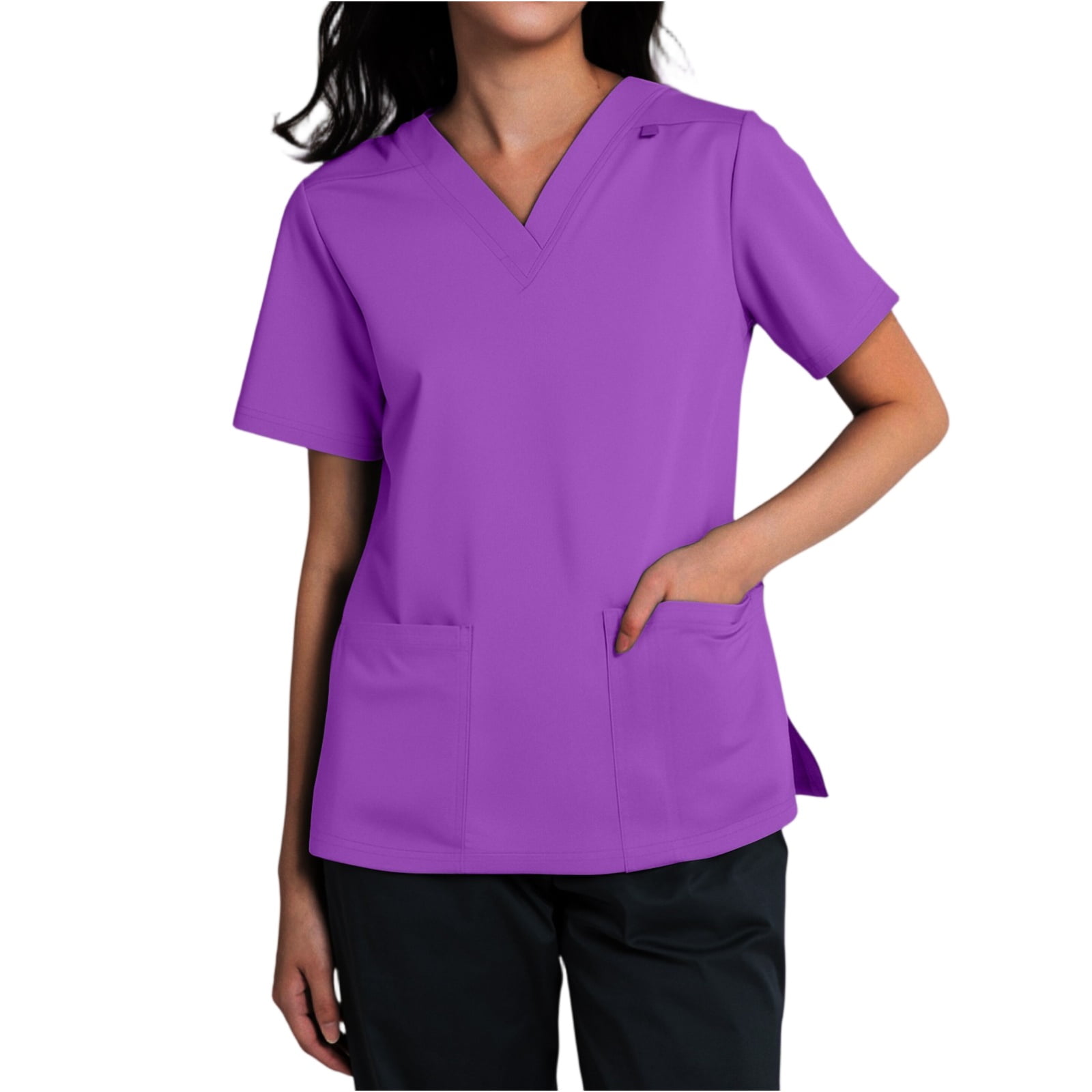 Professional Clothes for Women, Pleated Short Sleeve Tunic Tops Dressy Beauty Tunics Women Uk ...