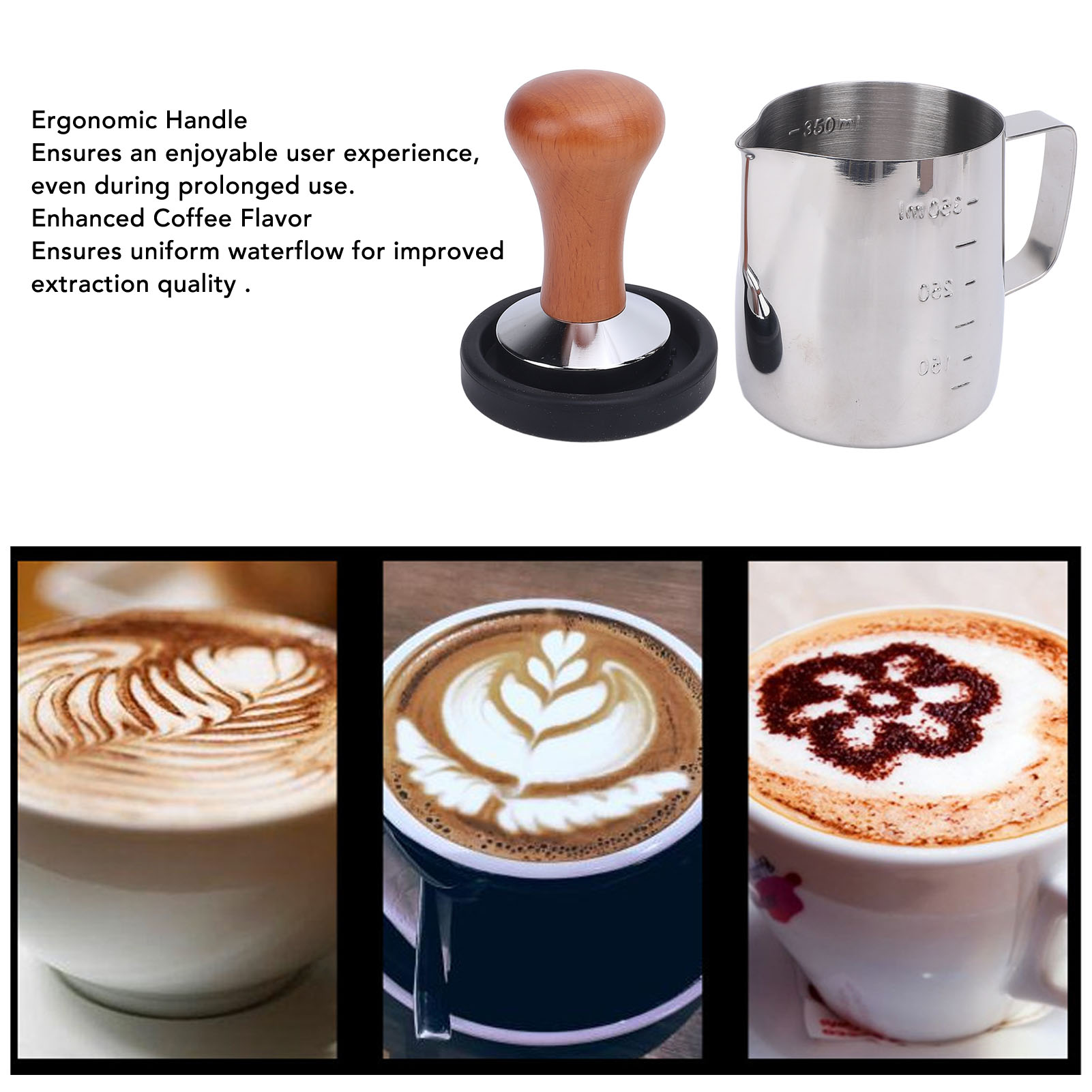 Professional Coffee Tool Set: Pitcher, Tamper Mat, Enhance Flavor ...